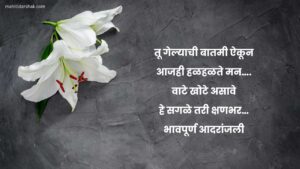 [150+] Condolence Message in Marathi Language | Rip quotes in marathi ...
